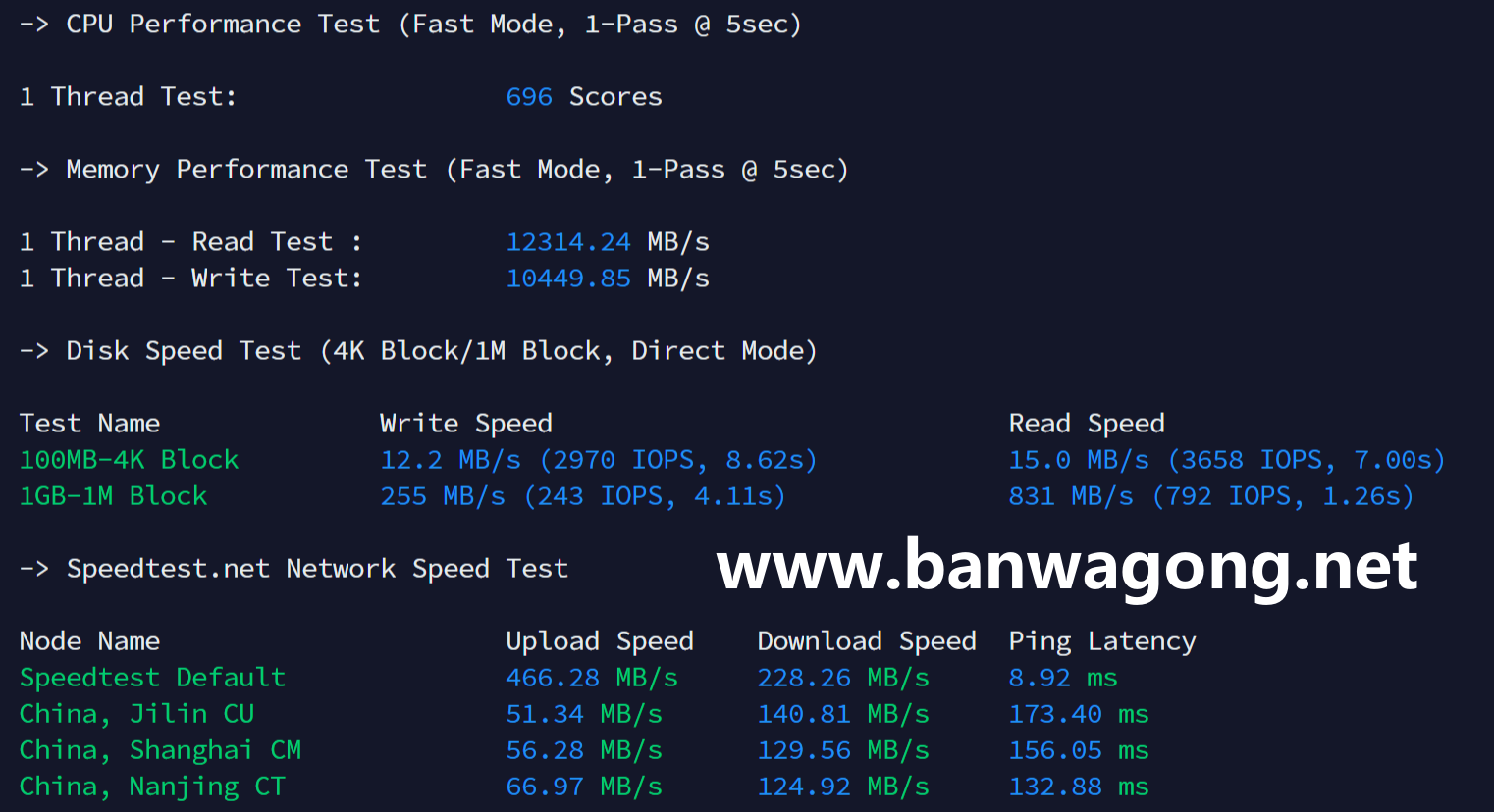 LemonBench：搬瓦工 VPS 综合全面性能测试一键脚本 - 搬瓦工-搬瓦工